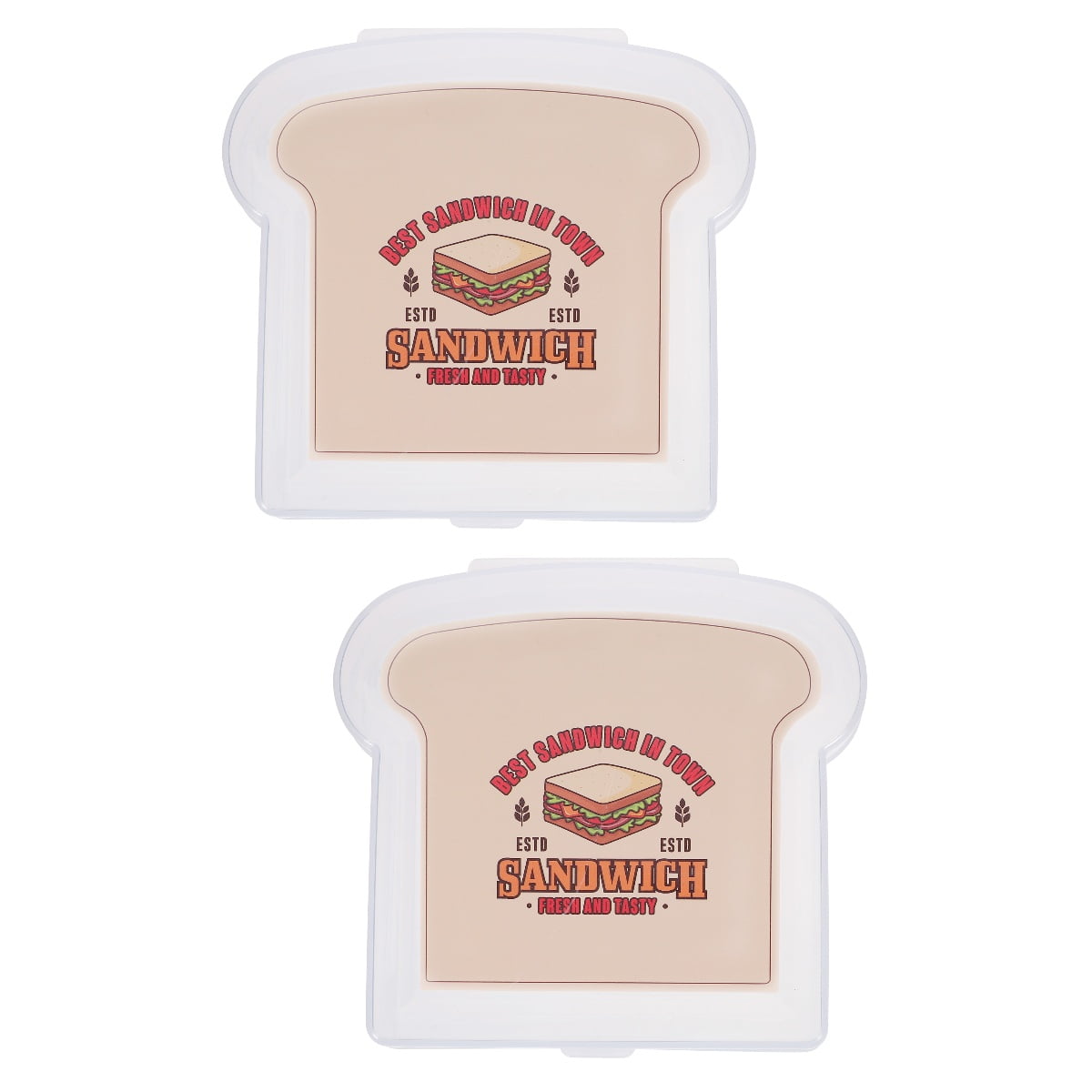Snackell Box Portable Lunch Toast Bread Sandwich Containers for Boxes ...