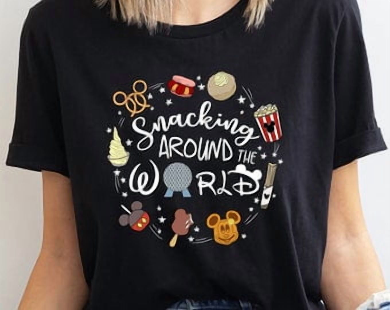 Snacking Around The World, Disney Snacks Shirt, Magic Kingdom Snacking ...