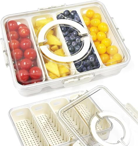 Snackle Box Container: Fruit Storage Containers for Fridge - Veggie ...
