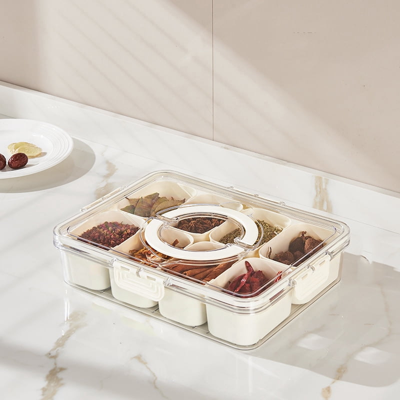 Snackle Box Container with Lid and Handle Portable Snack Box 8 ...
