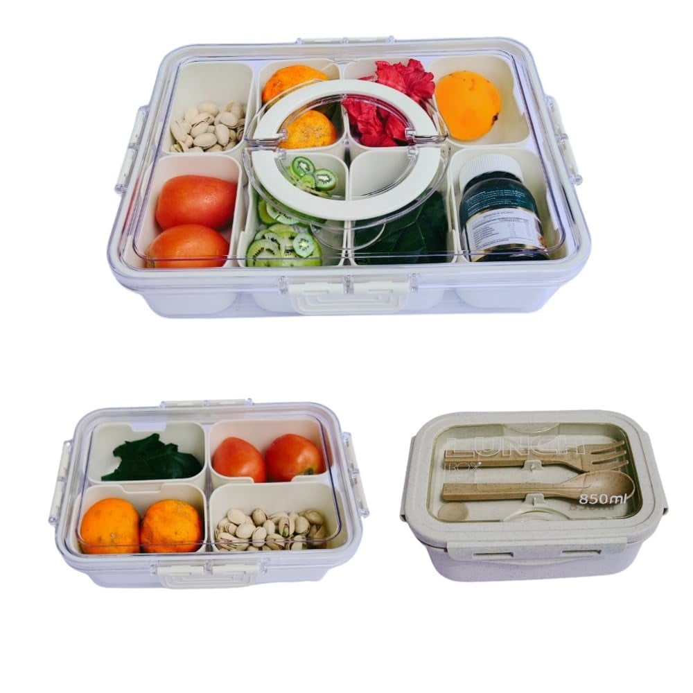 Snackle box Charcuterie Container - Snackle Box Container - Snack Tray ...