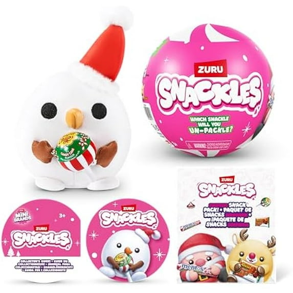 Snackles Christmas Mystery UNbox 5 Inch Plush in Capsule by ZURU, Ultra ...