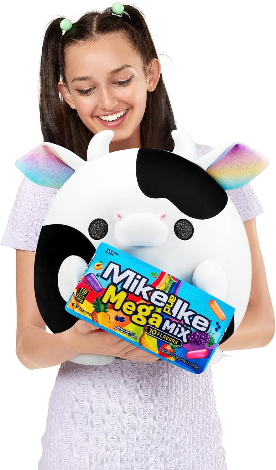 Snackles (Mike and Ike) Cow Super Sized 14 inch Plush by ZURU, Ultra ...