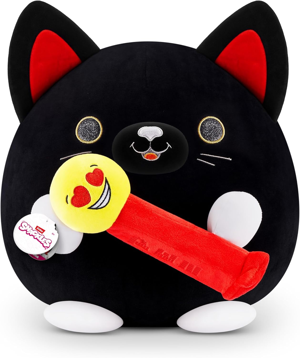 Snackles (Pez) Black Cat Super Sized 14 inch (Luna) Plush by ZURU ...