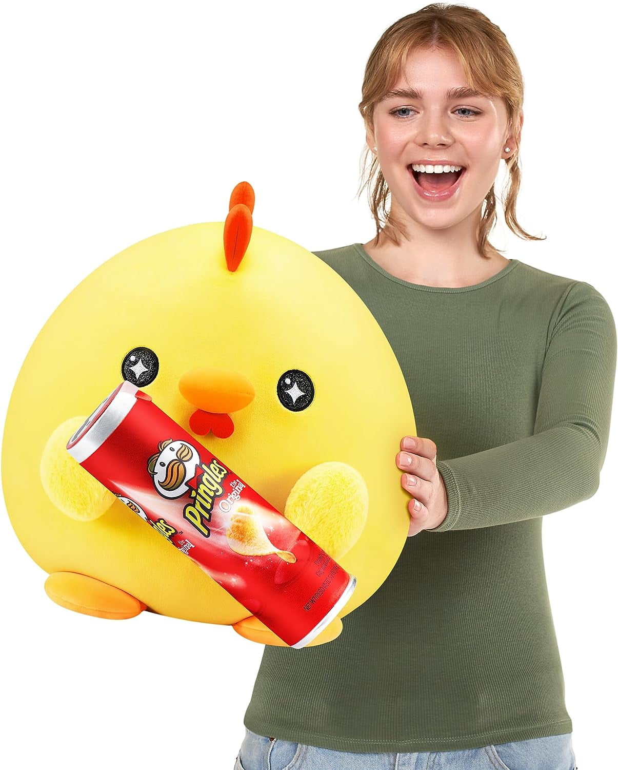Snackles (Pringles) Chicken Super Sized 14 inch Plush by ZURU, Ultra ...