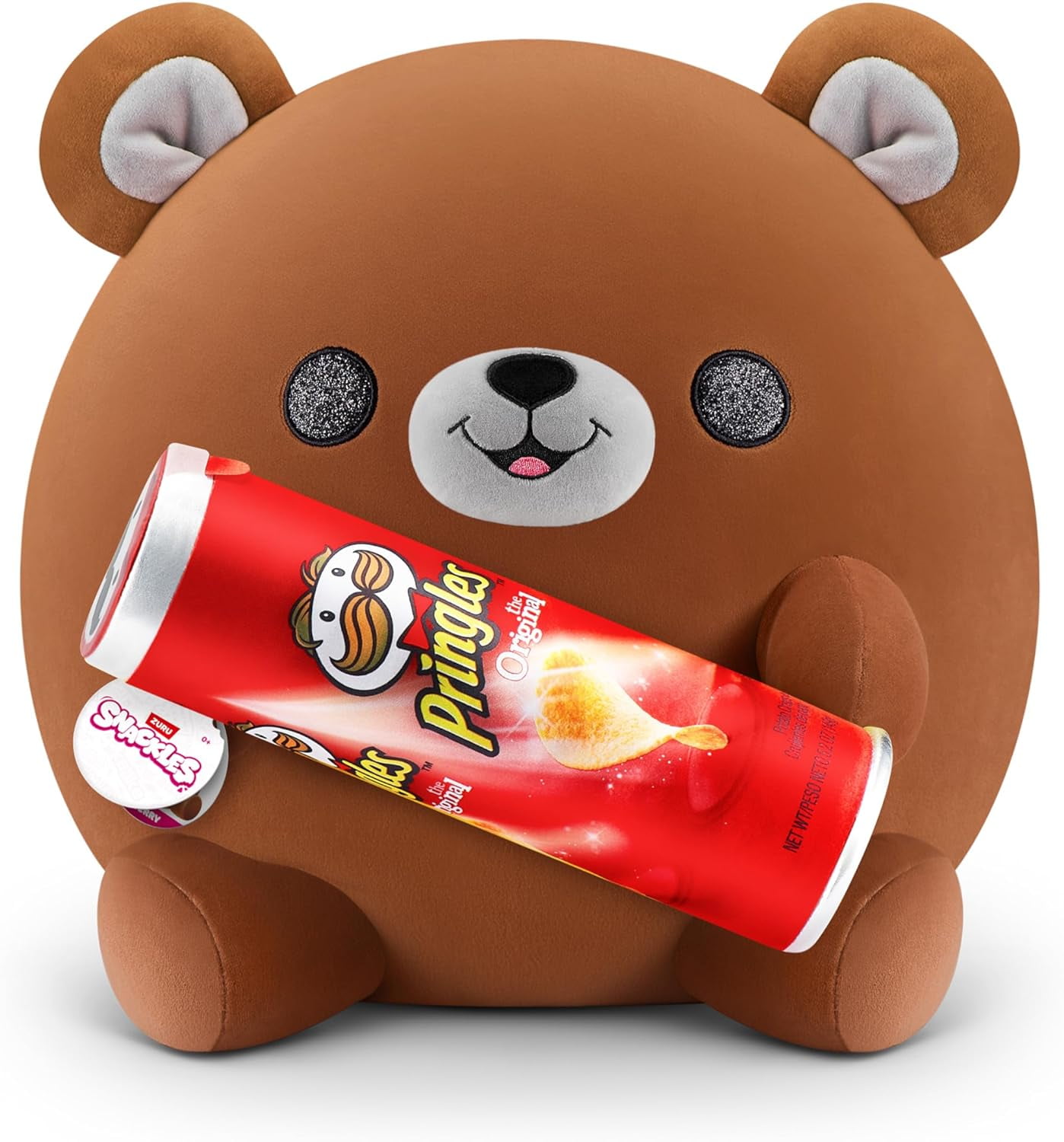 Giant 14 Inch Ultra Soft Plushie Snackles (Pringles) Bear by ZURU, Big ...