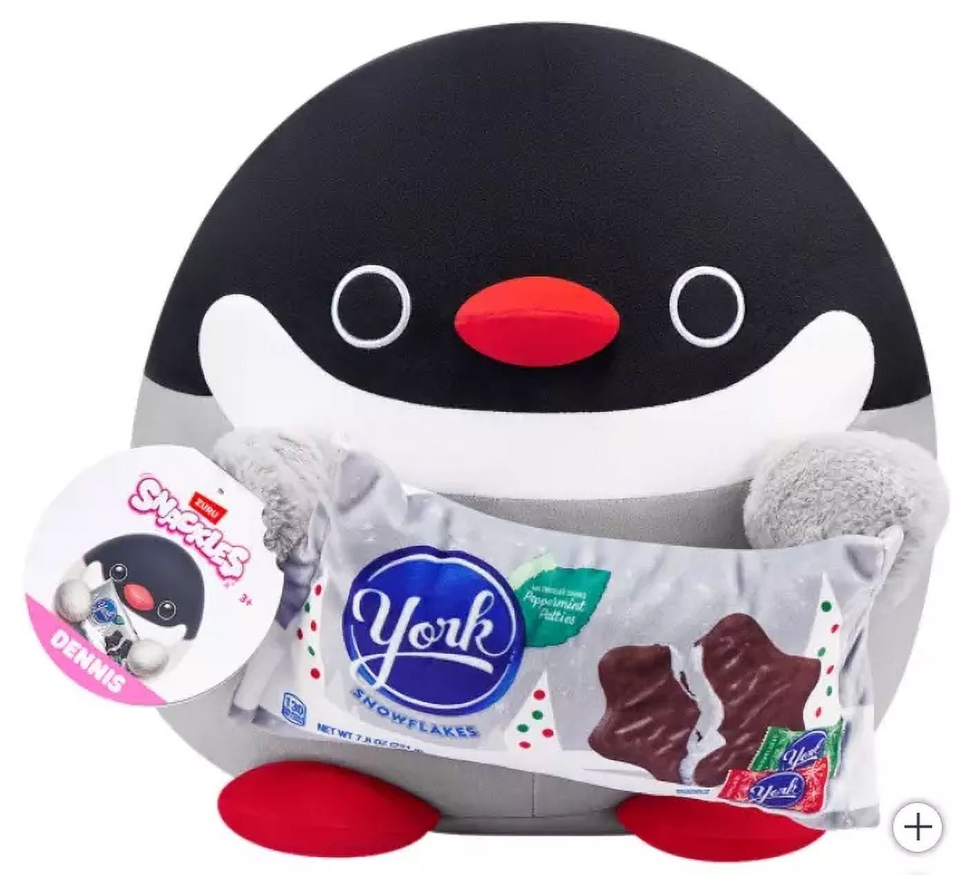 Snackles (York) Penguin Super Sized 14 inch Plush by ZURU, Ultra Soft ...