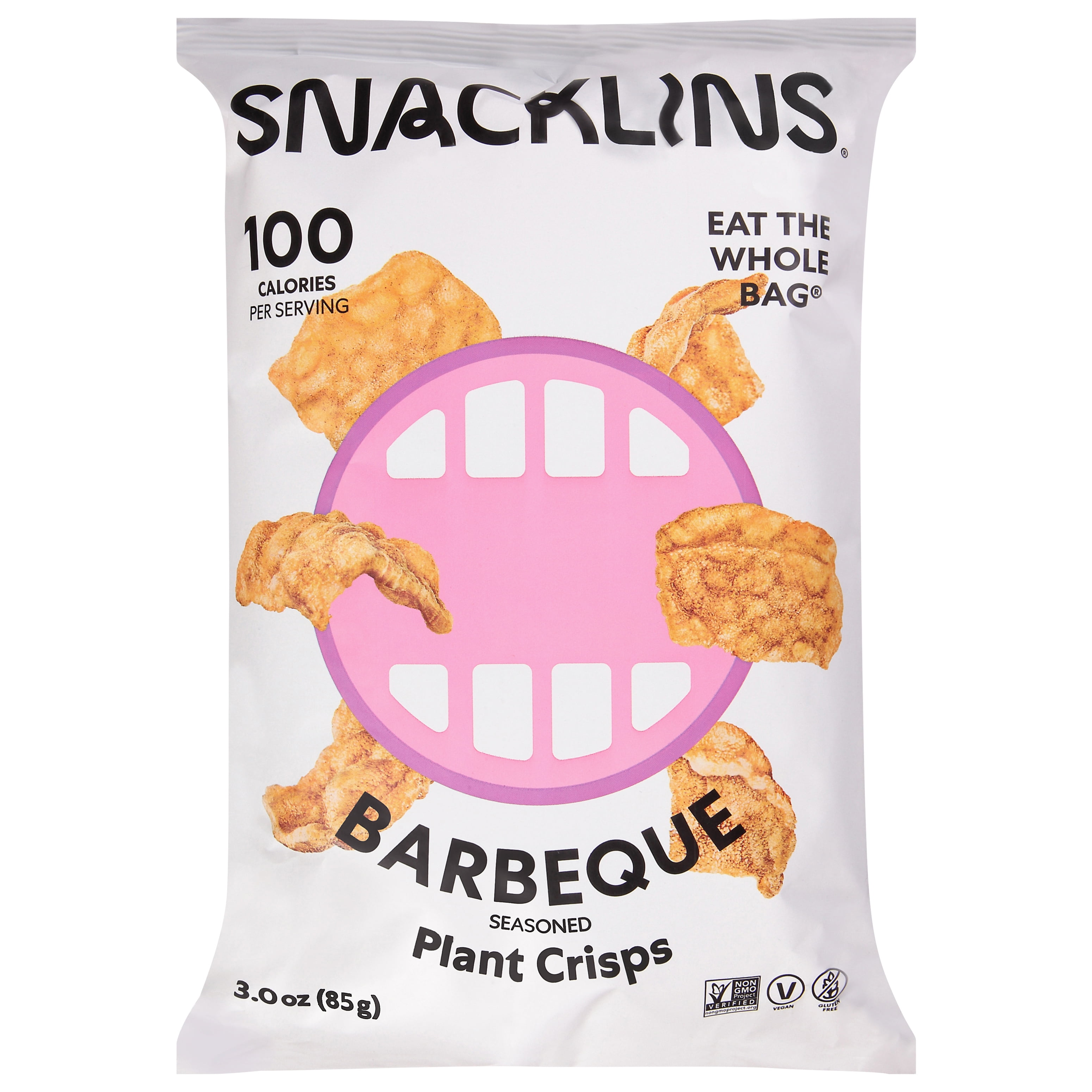 Snacklins BBQ Multi Plant Crisps 3 oz (Pack Of 12) - Walmart.com