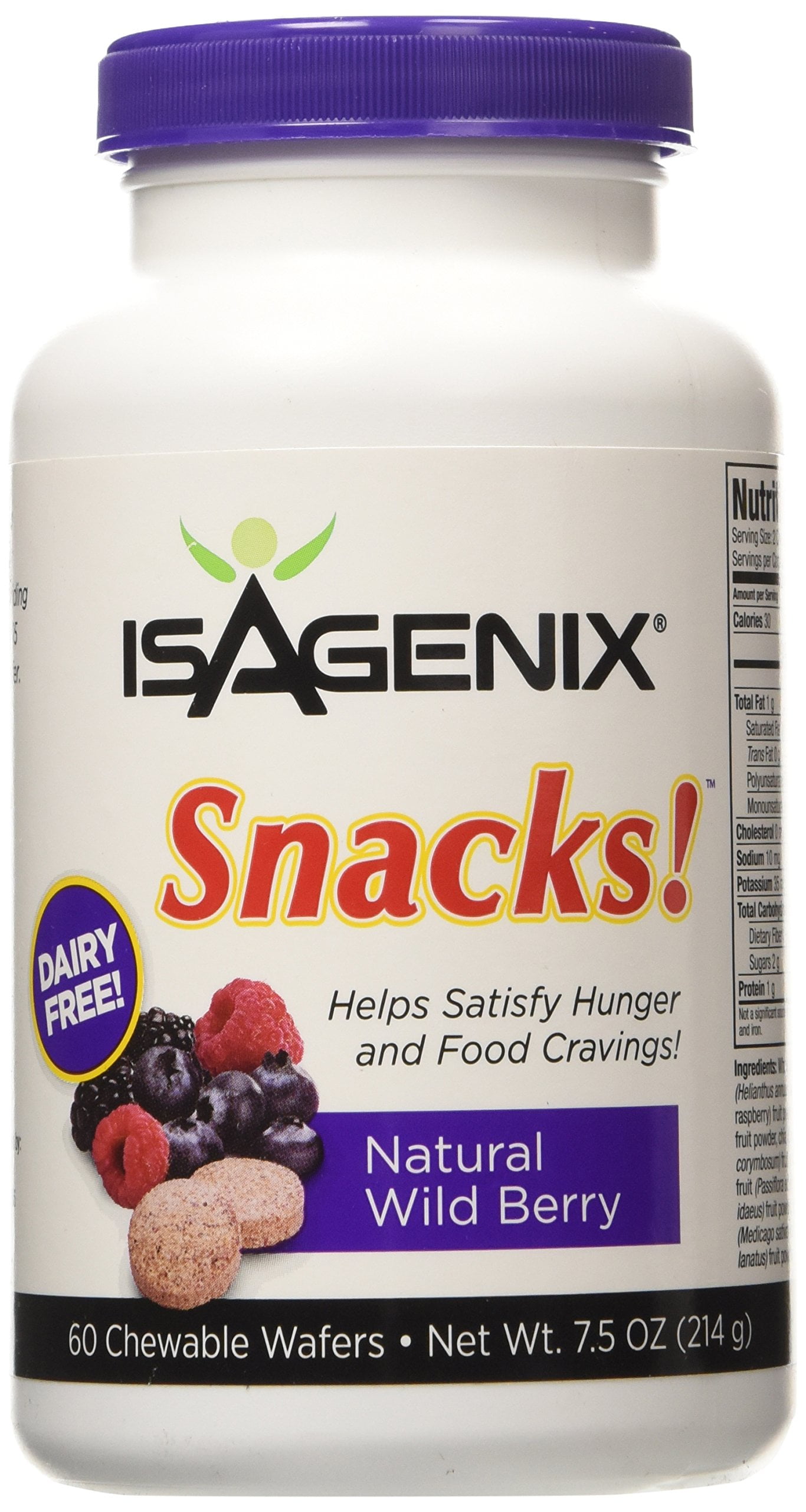 Snacks! 60 Natural Wild Berry Chewable Wafers 7.5 Oz (214 G) - Walmart.com
