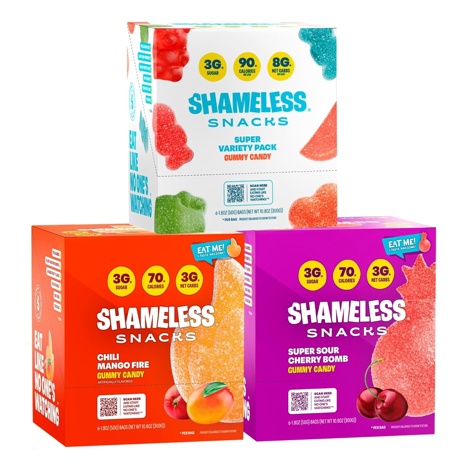 Snacks Bundle - Healthy Low Calorie Snacks, Low Carb Keto Gummies ...