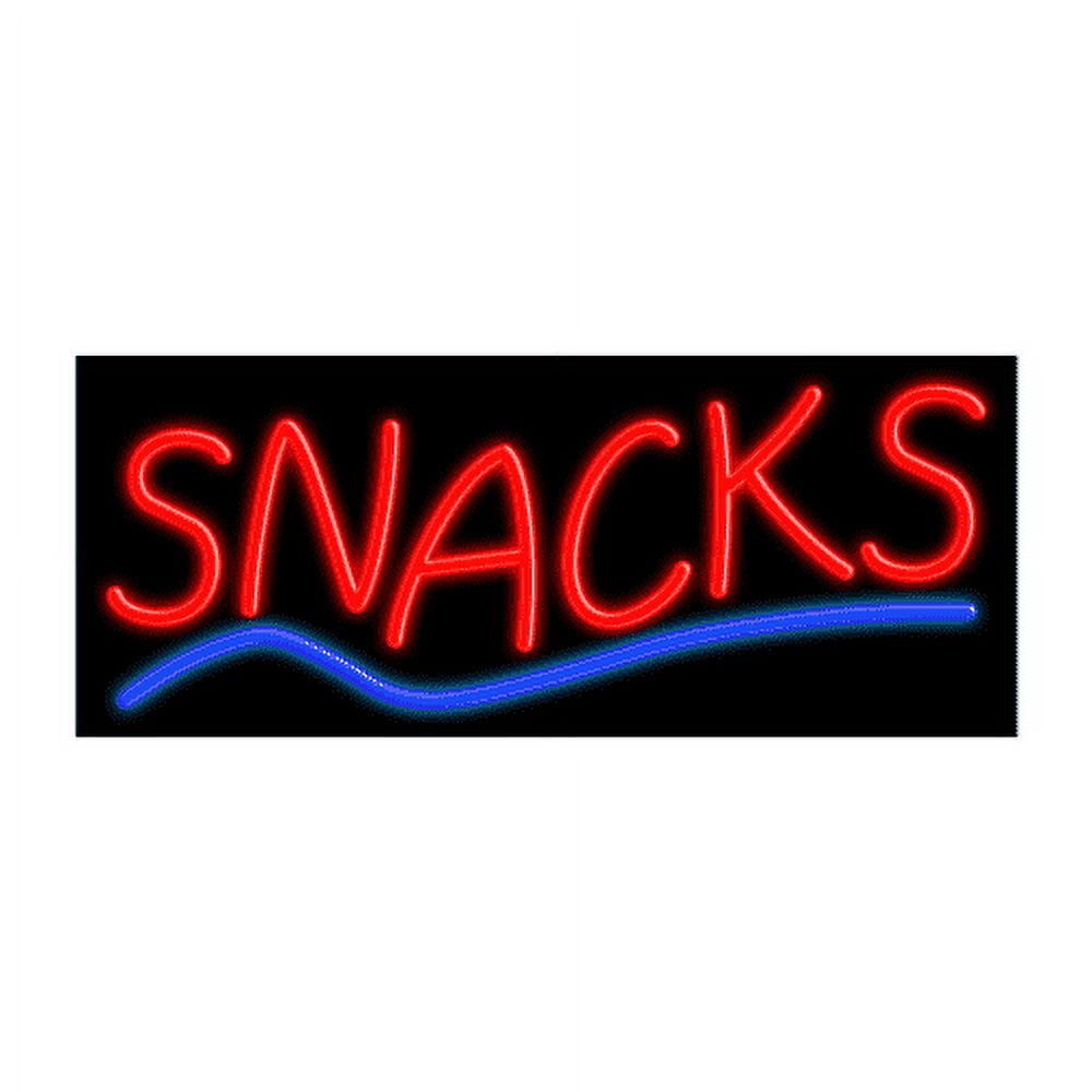 Snacks-Glass Neon Sign Made in USA - Walmart.com