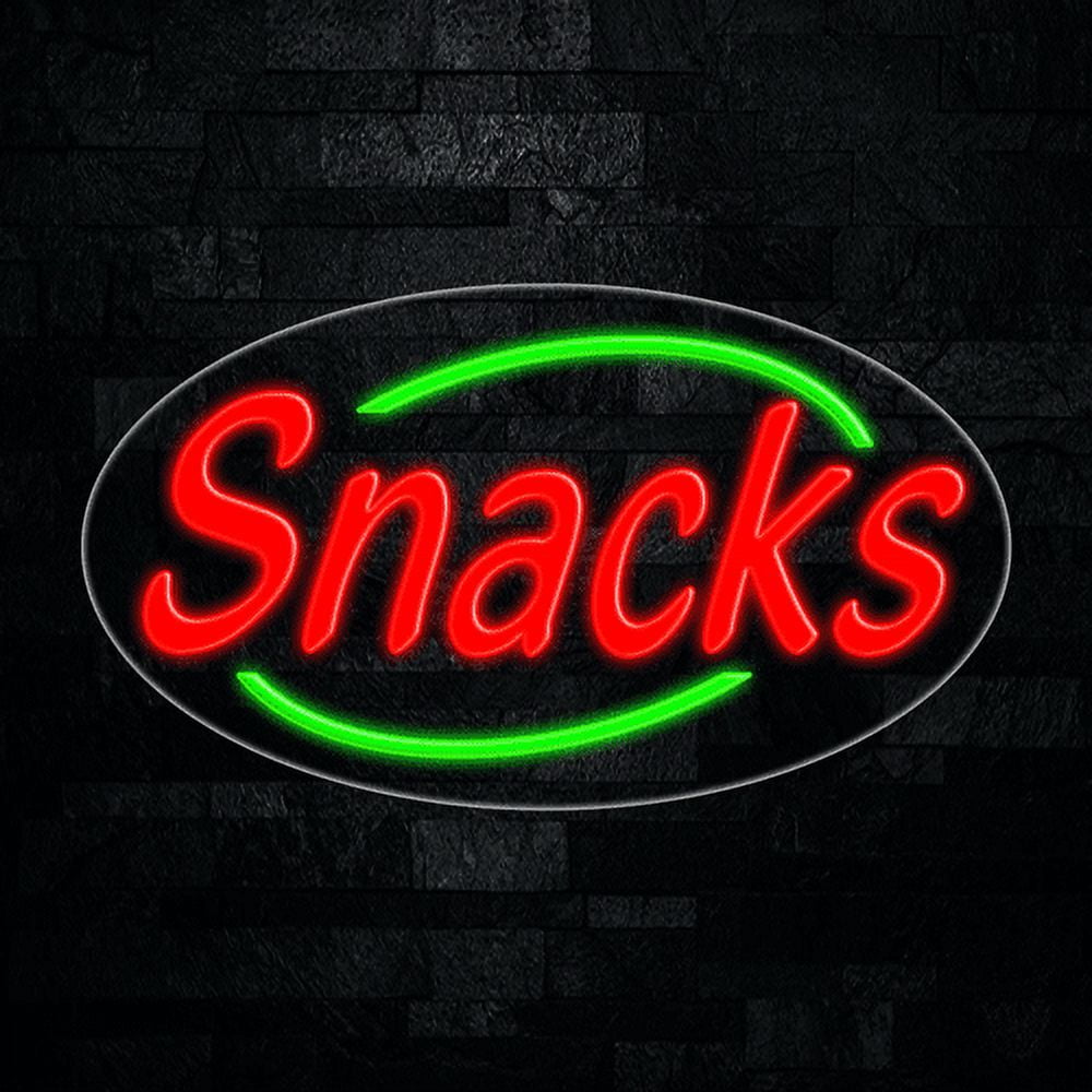 Snacks LED Neon Sign 28"L x 16"H #34298 - Walmart.com