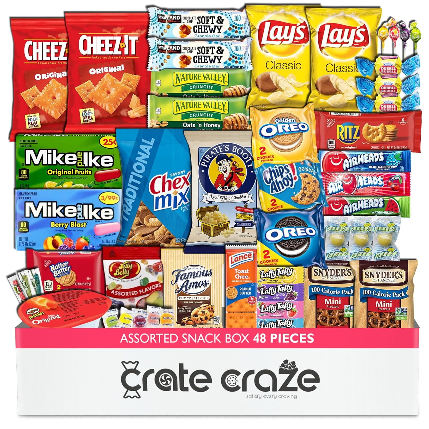 Snacks Variety Pack For Adults And Kids (48 Count) - Snack Box Great ...