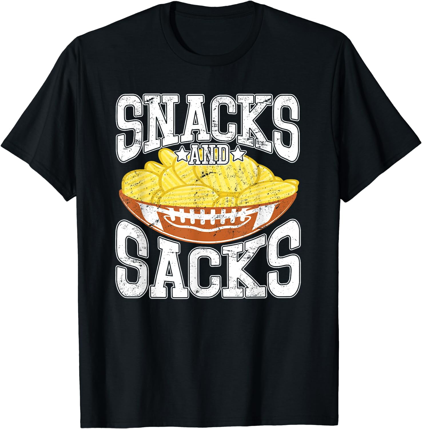 Snacks and Sacks Funny Football Party T-Shirt - Walmart.com