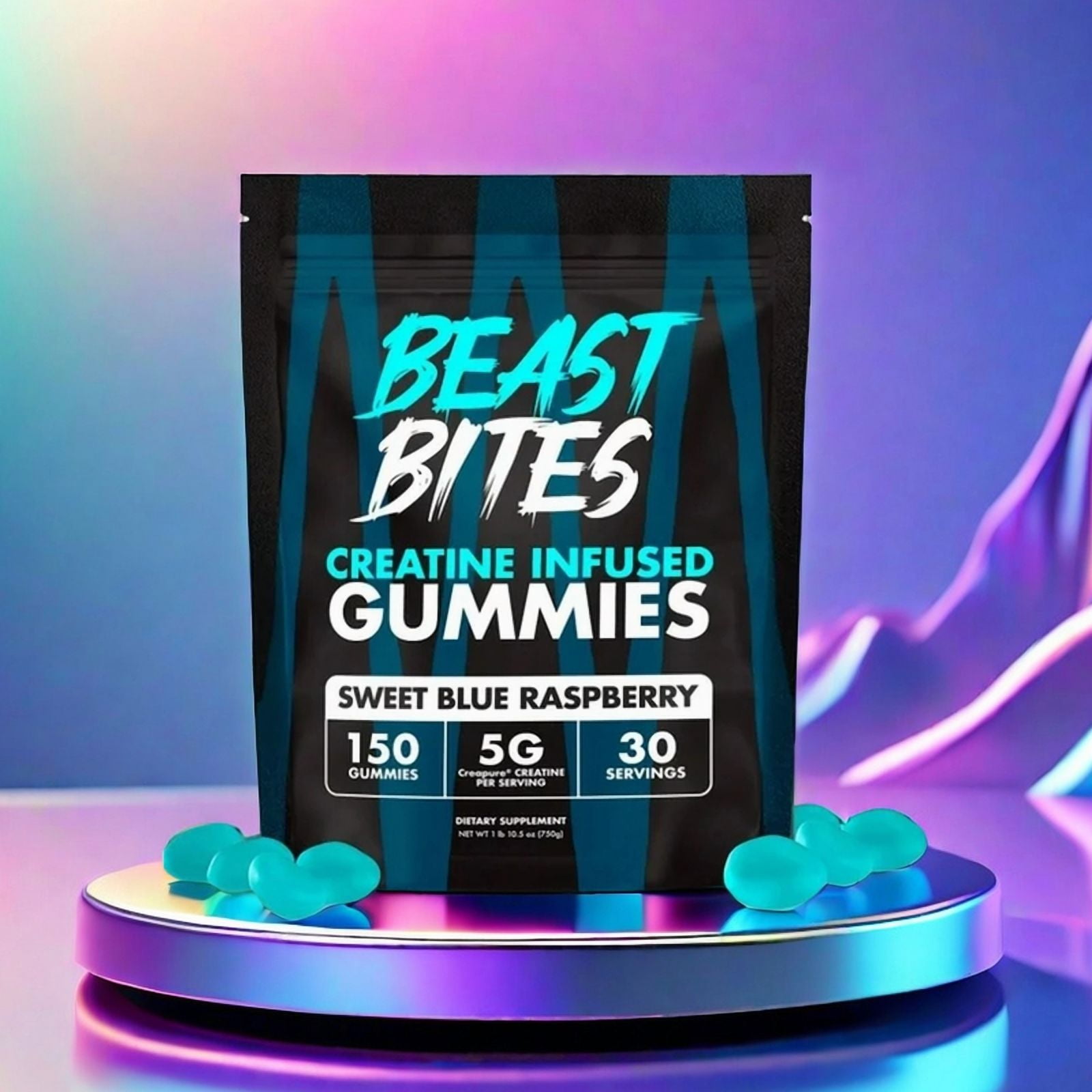 Snacks-cre-atine gum_mies _Beast Bites - Walmart.com
