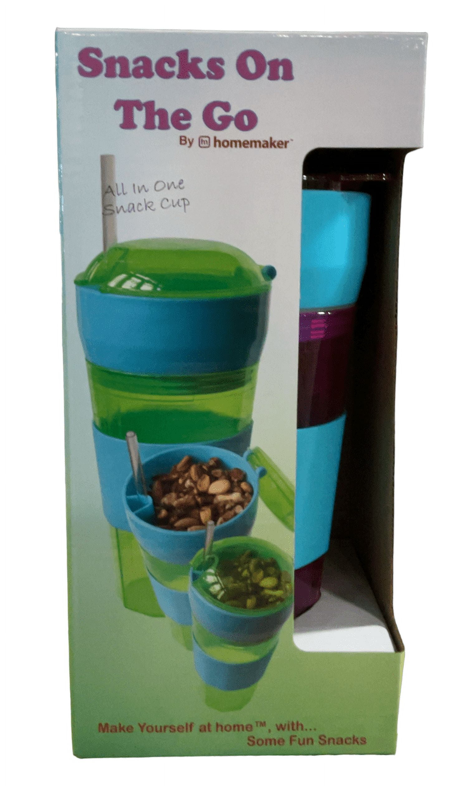 Snacks on the Go Cup, 20 oz, Assorted Colors - Walmart.com