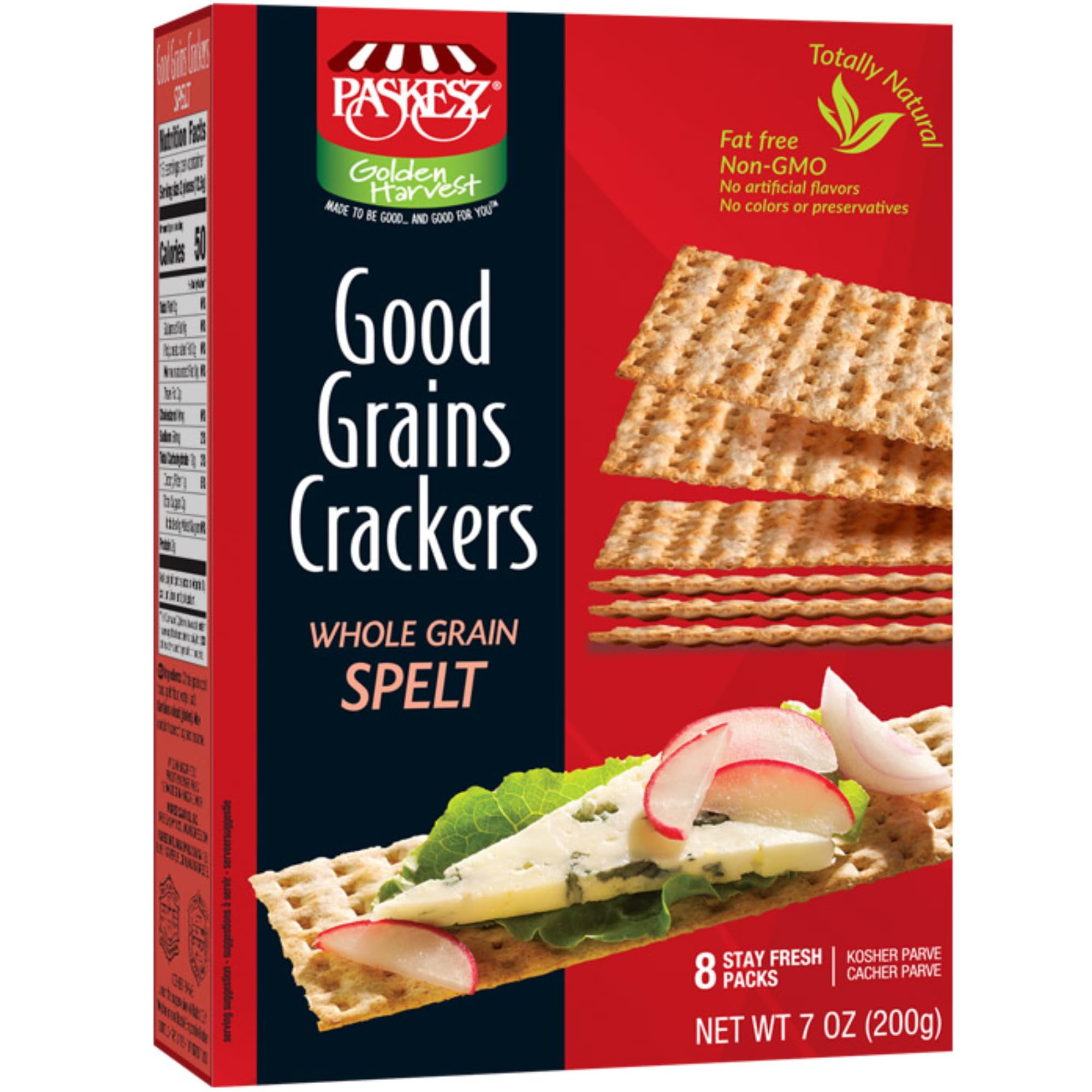 Snacktery Original Spelt Flatbread DPF11 Crackers - All Natural Spelt ...