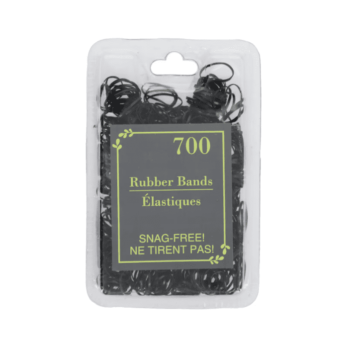 Snag-Free Hair Rubber Bands, 700 Count - Clear Elastics for All Hair ...