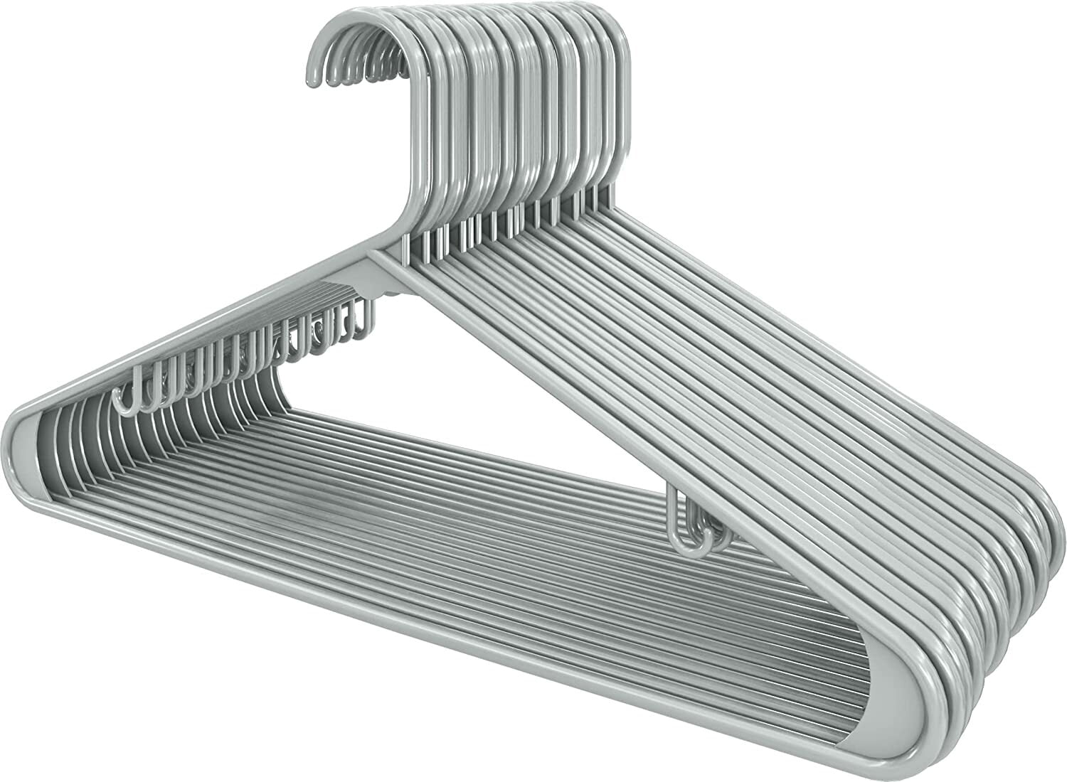 SnagHub Plastic Hangers 30 Pack - Clothes Hanger with Hooks - Durable ...