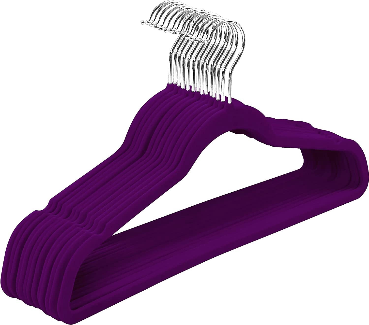 SnagHub Premium Velvet Hangers 50 Pack - Heavy Duty Ultra Thin Suit ...