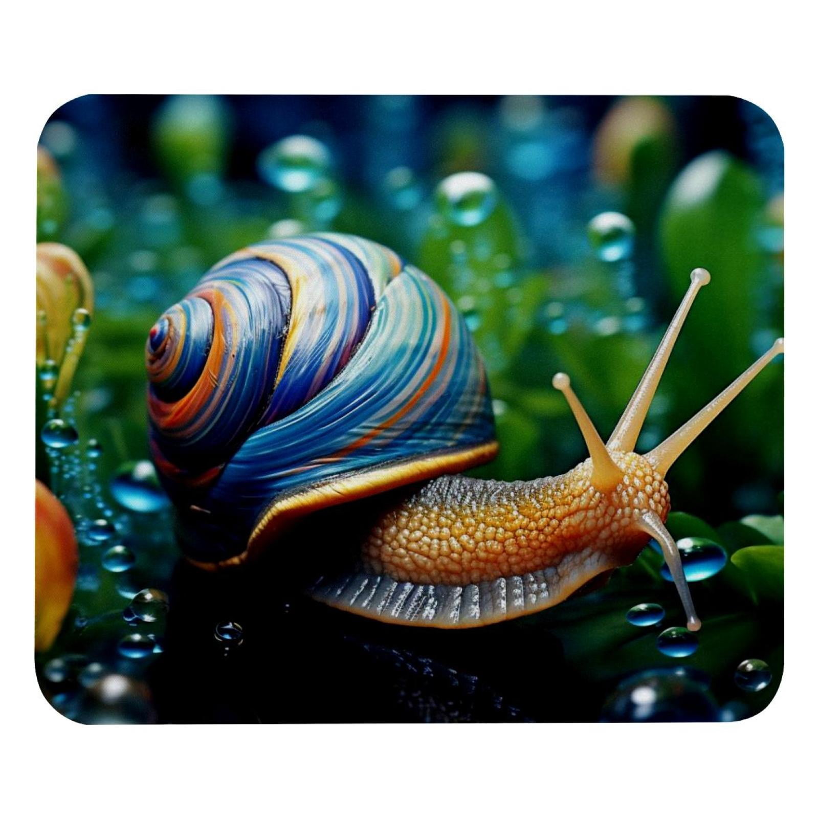Snail 8.3x9.8 Inch Square Non-Slip Rubber Bottom Mouse Pad, Desk Pad ...