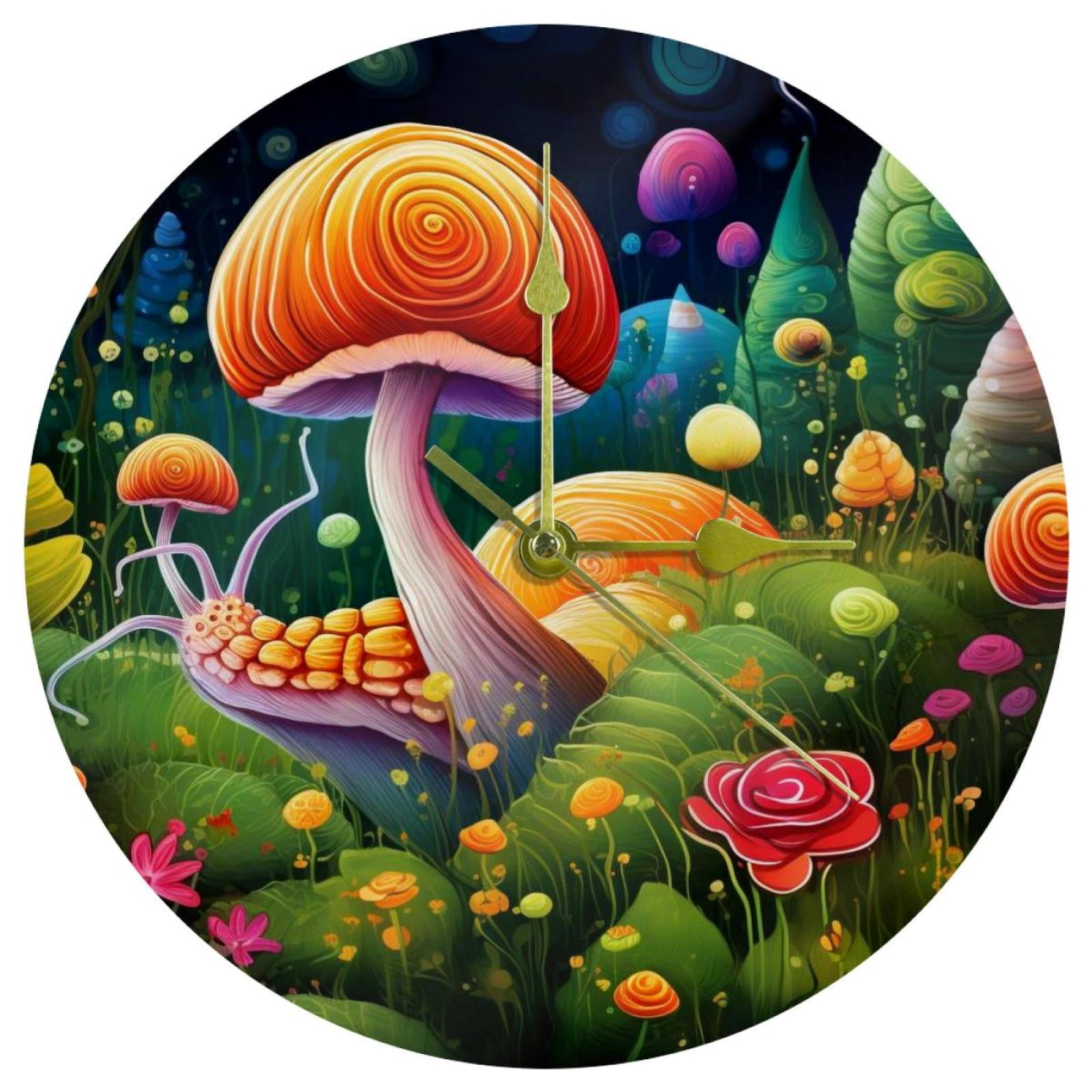 Snail Acrylic Circular Wall Clock - Modern Design, Silent Sweep ...