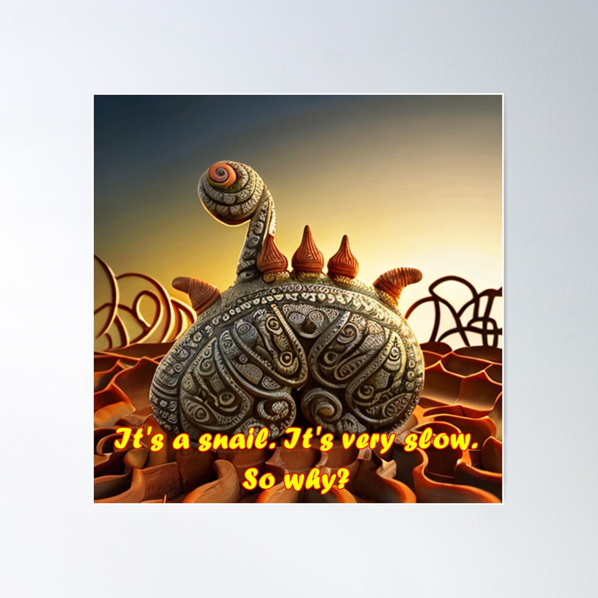 Snail Art : Thai Snail Art Work, The Most Beautiful In The World Poster ...