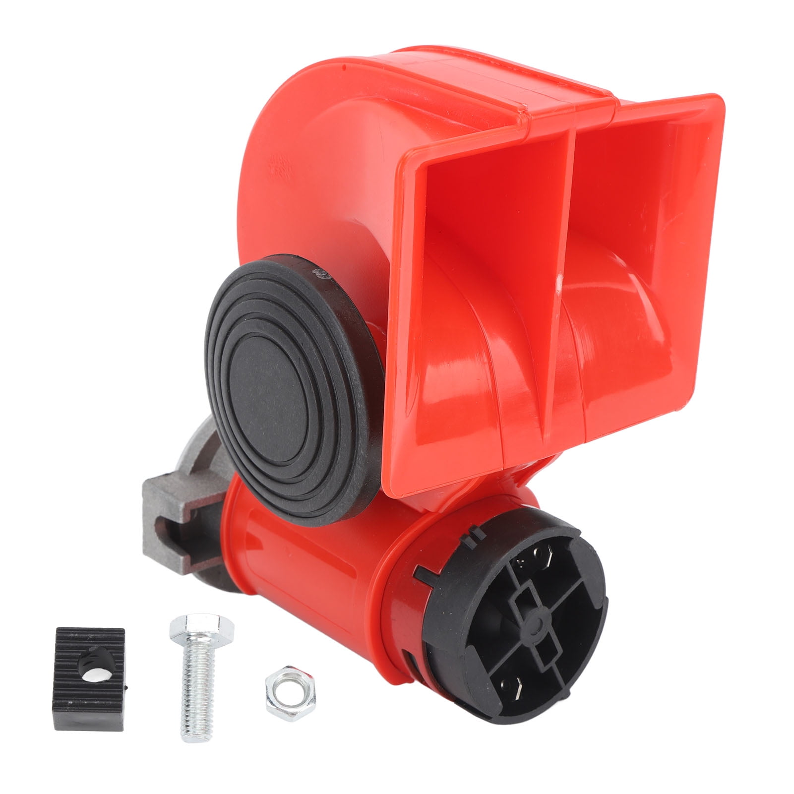 Snail Car Horn Red Air Electric Snail Single Horn Kit Anti Vibration ...