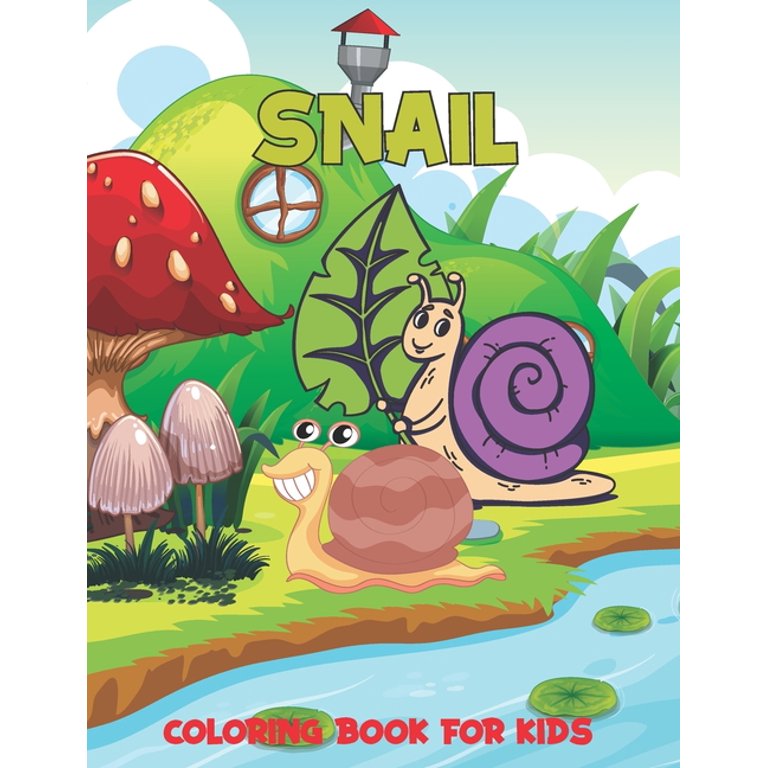 snail coloring pages for kids