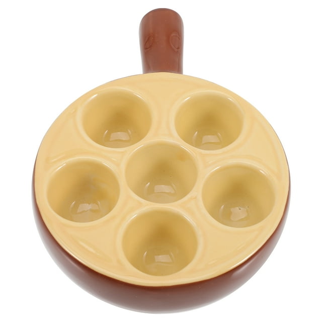 MultiUse Ceramic Escargot Pan for Home Use with NonSlip Bottom and ...