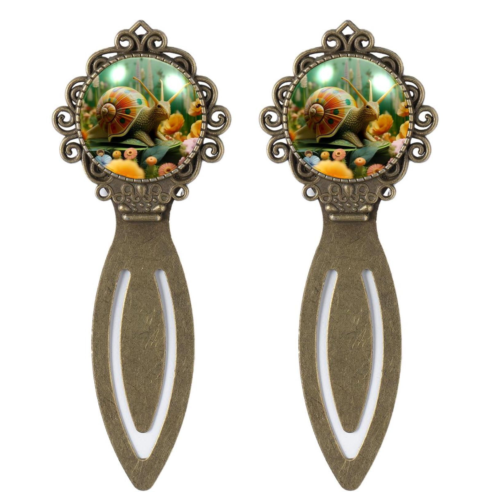 Snail Elegant Stainless Steel Bookmarks for Book Lovers - Set of 2 ...