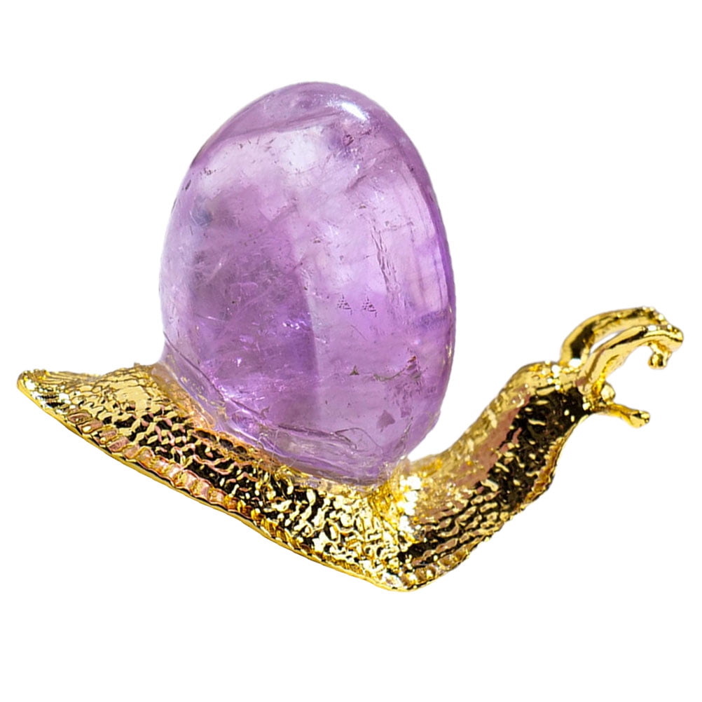 Snail Figurine Lovely Crystal Snail Statue Desktop Cute Animal ...