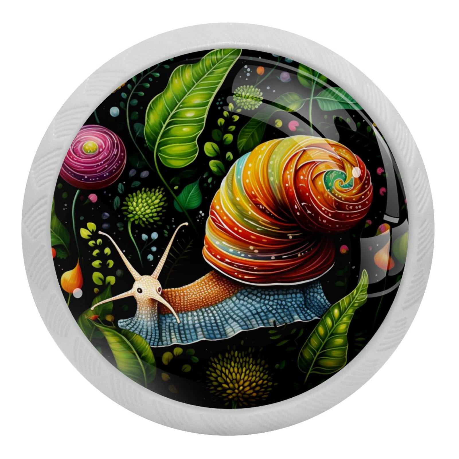 Snail Fluorescent Drawer Pulls with Screws: Round 4-Pack - Glow-in-the ...