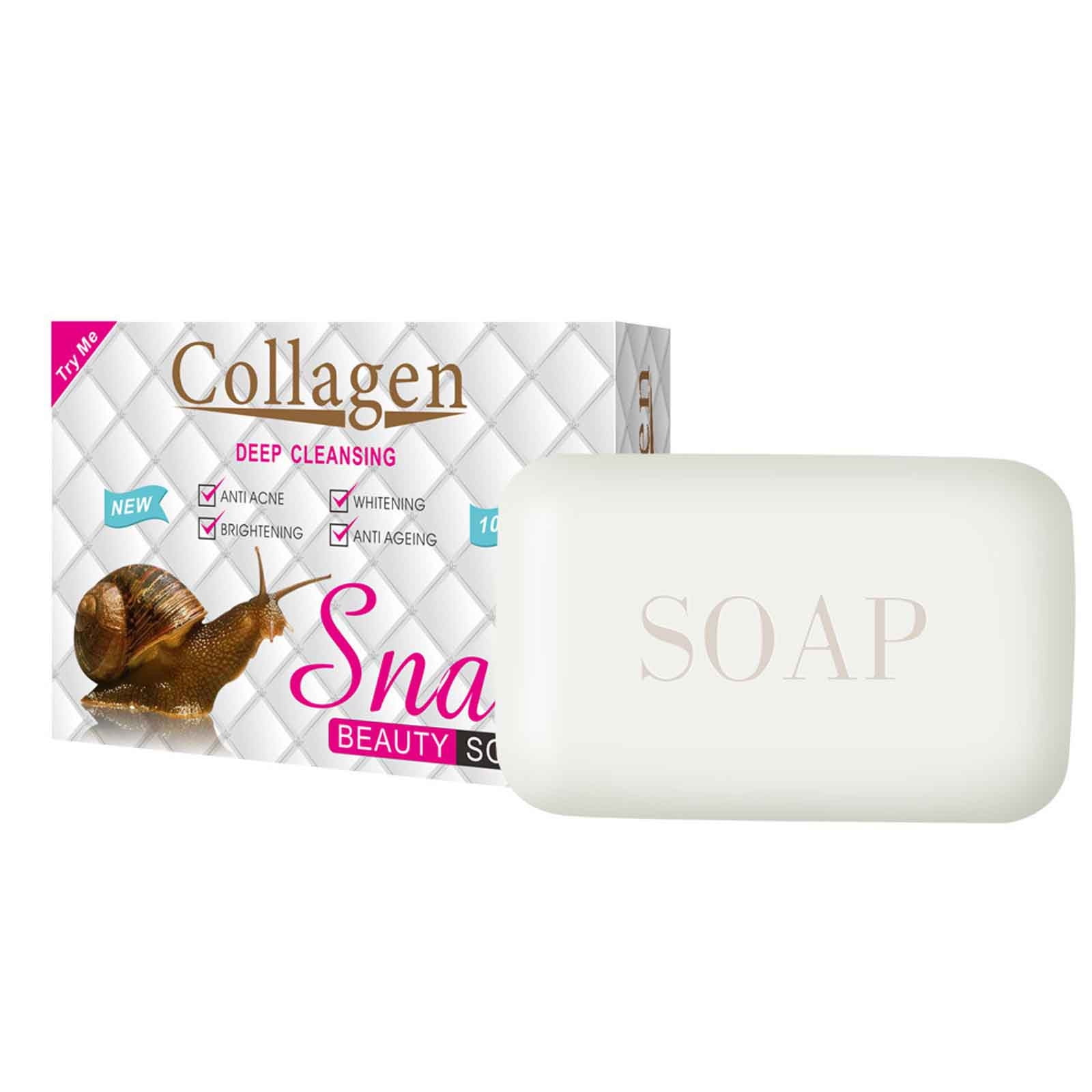 Snail Hand-Made Soap Moisturizing Water Brightens The Face Soap ...