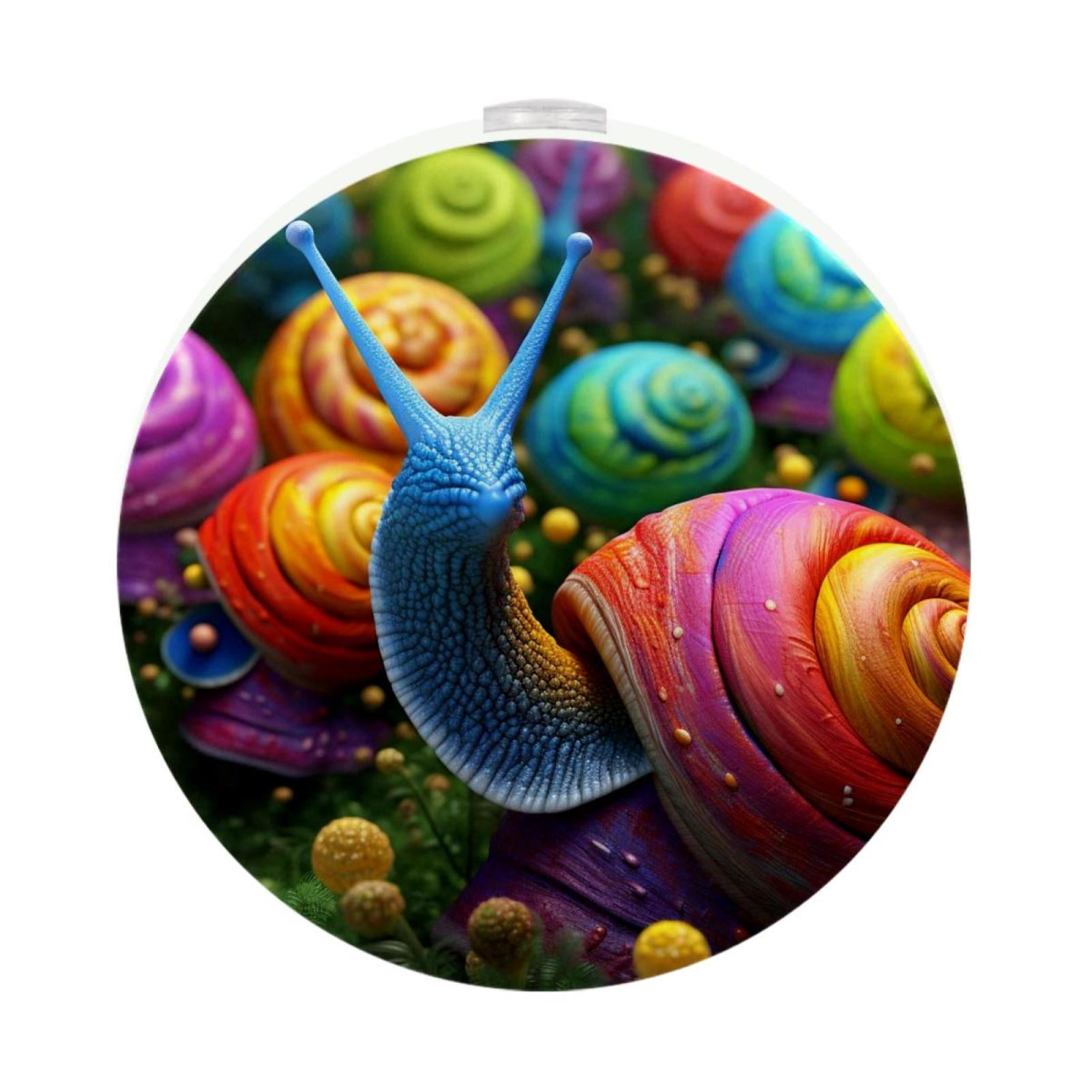 Snail LED Round Night Light-2PCS: Wireless & Portable Small Lights for ...