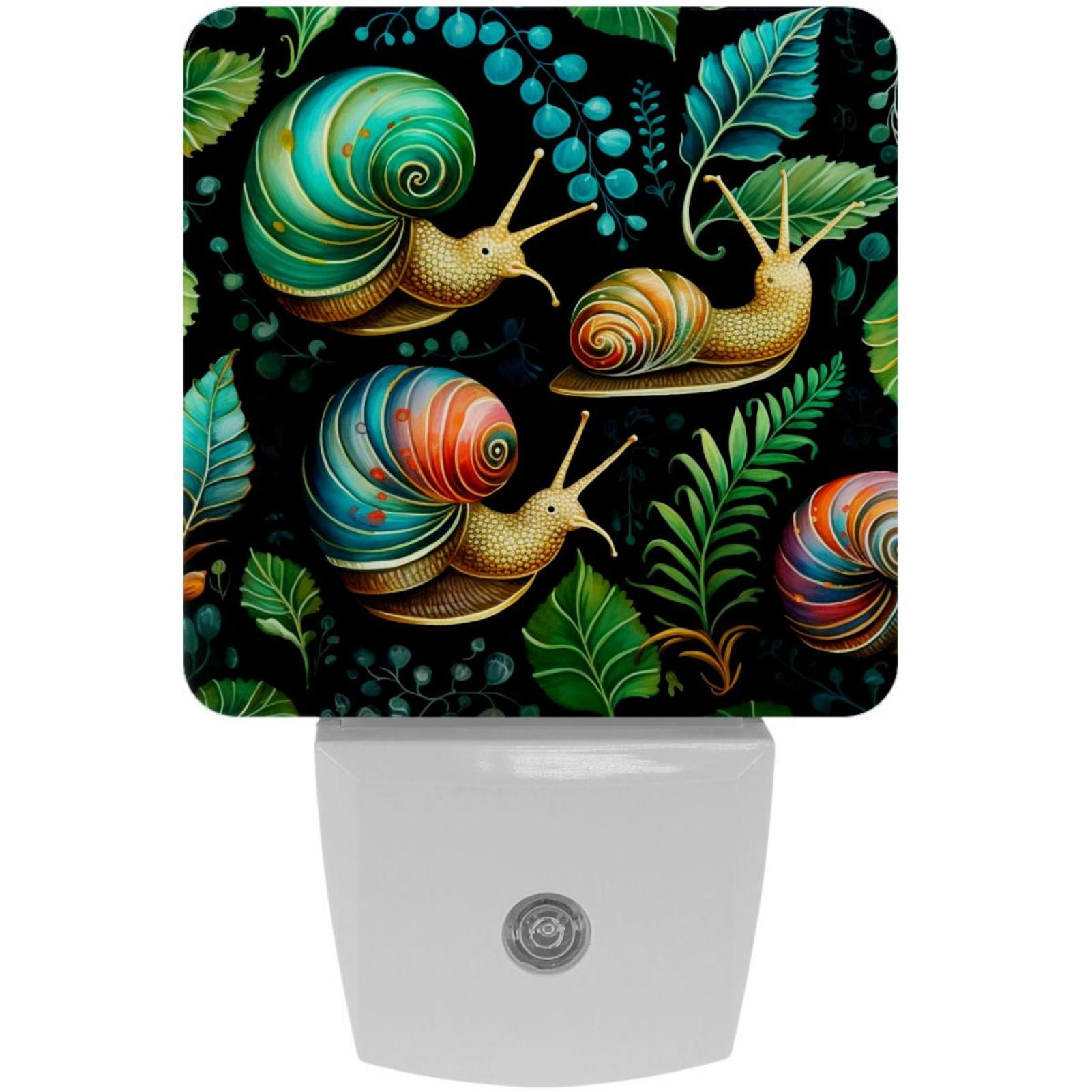 Snail LED Square Night Lights - Energy Efficient Plug-in Wall Lamp with ...