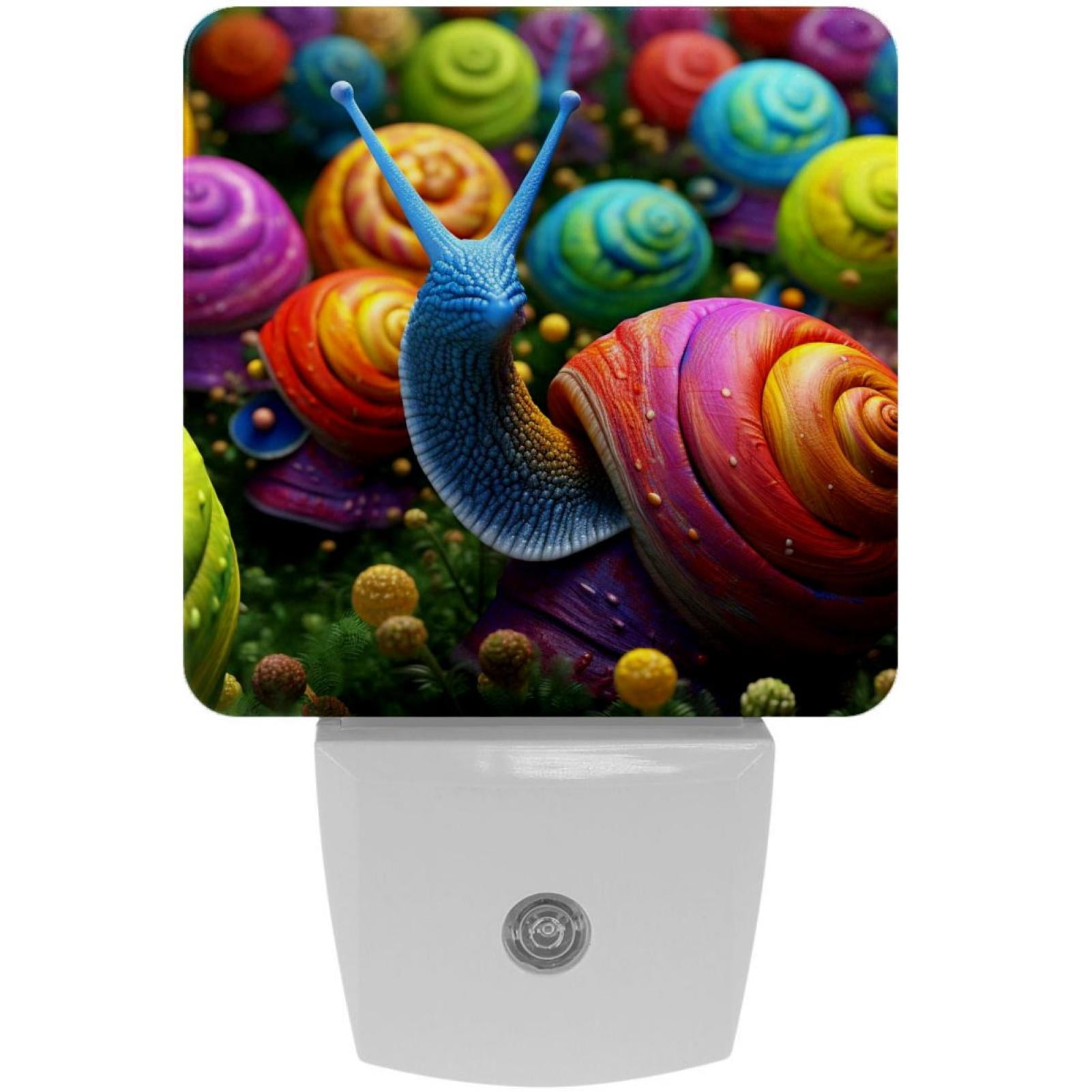 Snail LED Square Night Lights - Energy Efficient and Stylish Bedroom ...