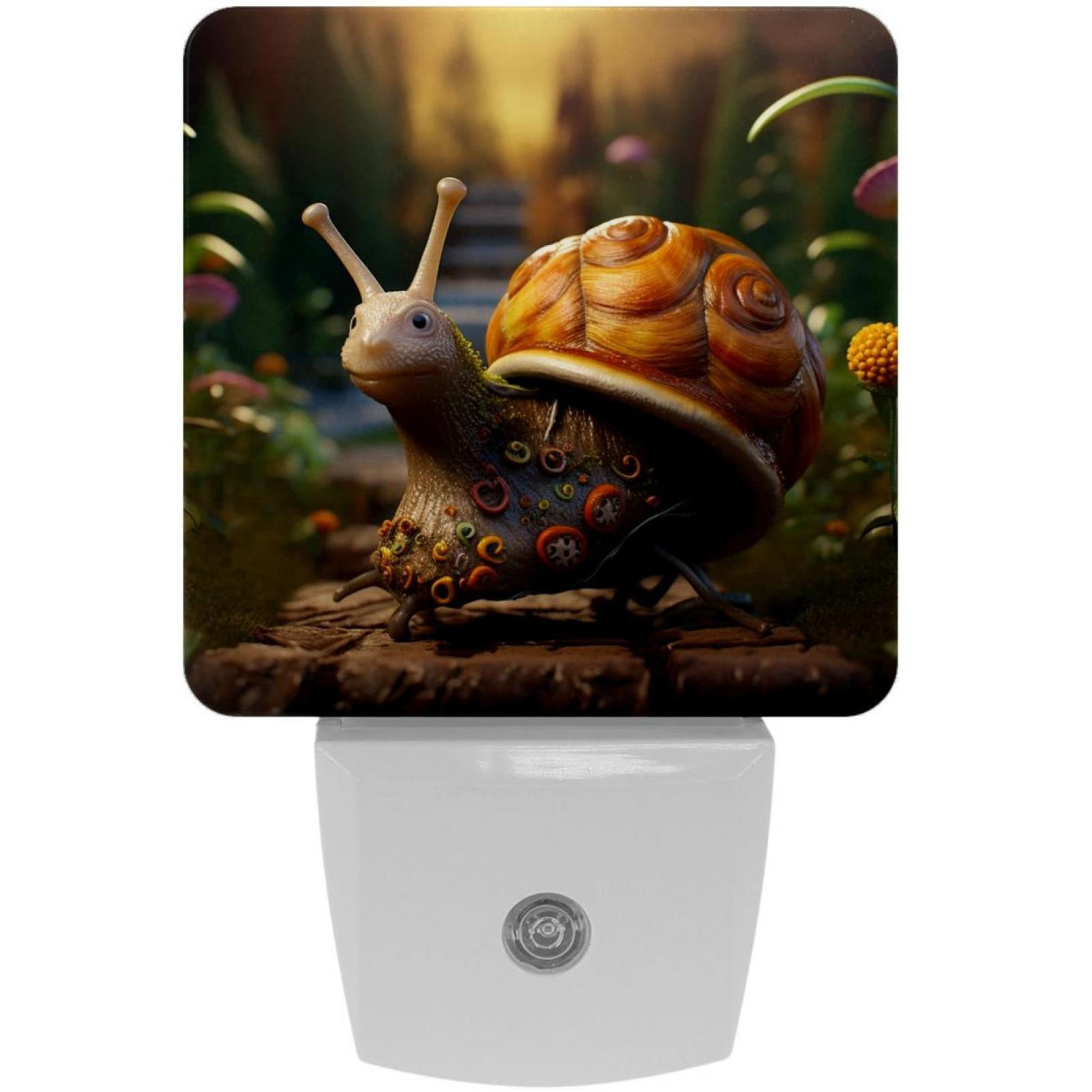 Snail LED Square Night Lights - Energy Efficient and Stylish Bedroom ...