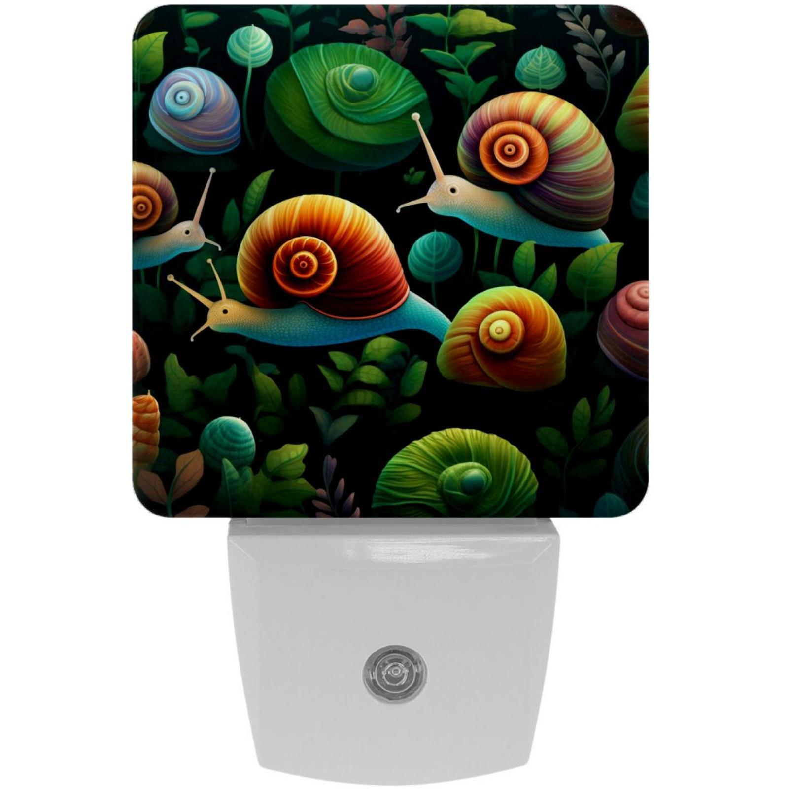 Snail LED Square Night Lights - Modern Design, Energy Efficient Indoor ...