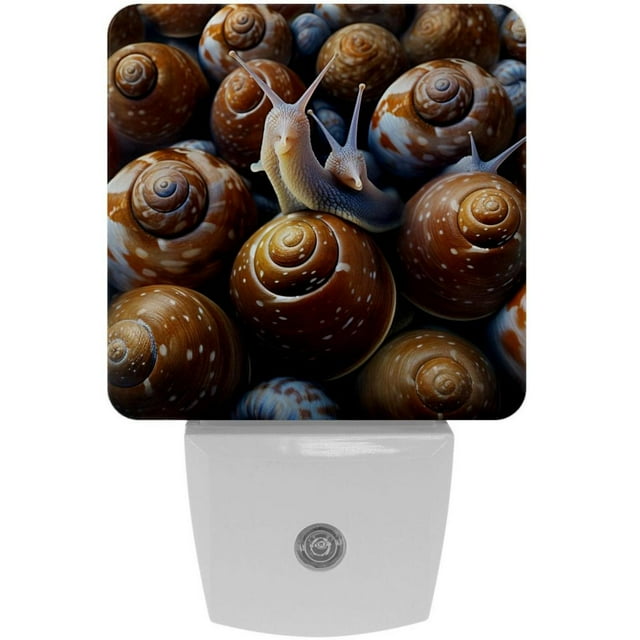 Snail LED Square Night Lights for Bedroom and Living Room, Decorative ...