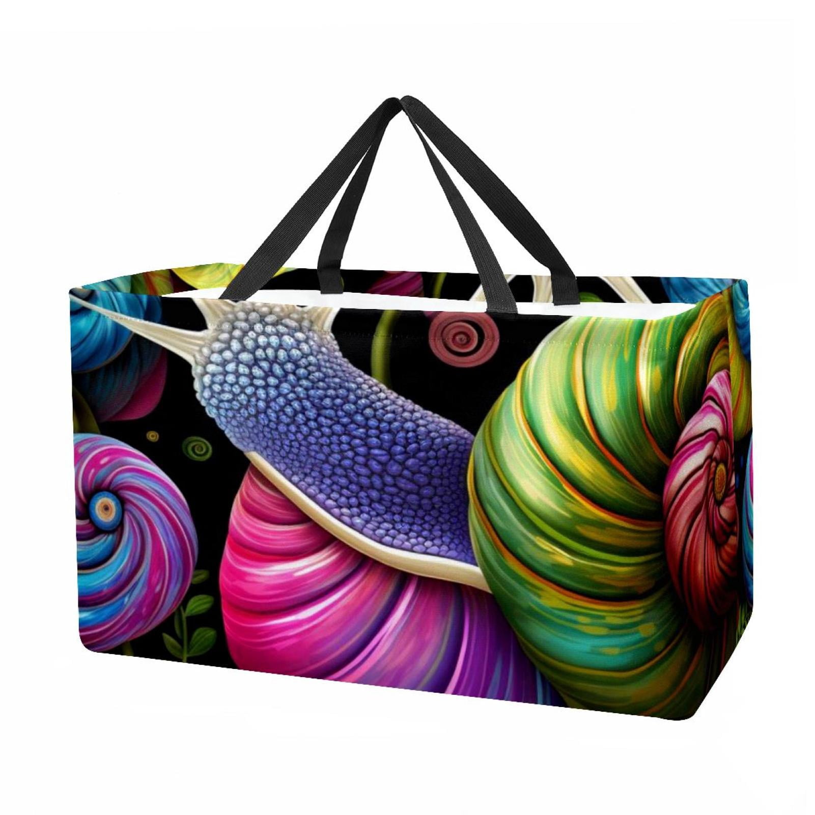 Snail Large Capacity Reusable Foldable Oxford Cloth Tote Bag Cube ...