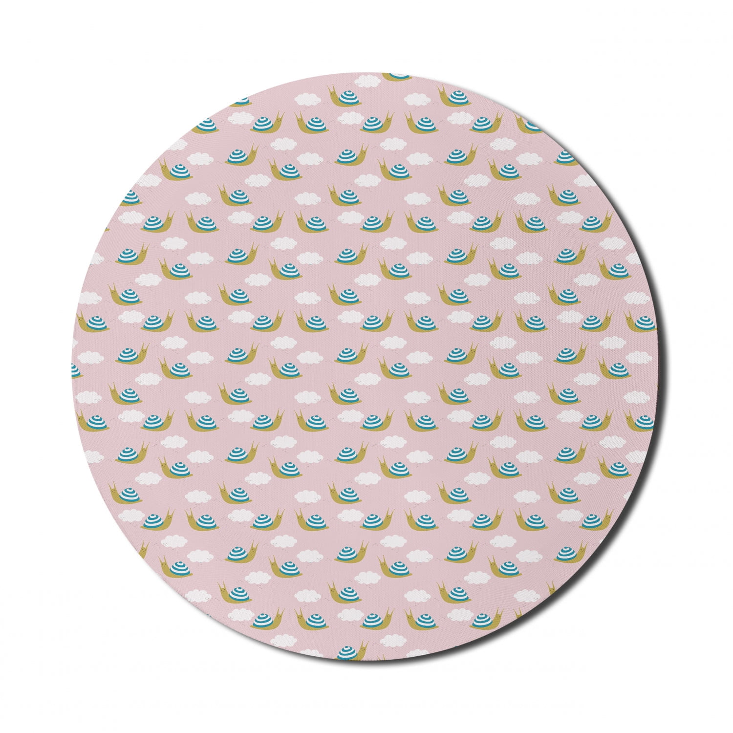 Snail Mouse Pad for Computers, Cartoon Concept of Happy Animal ...