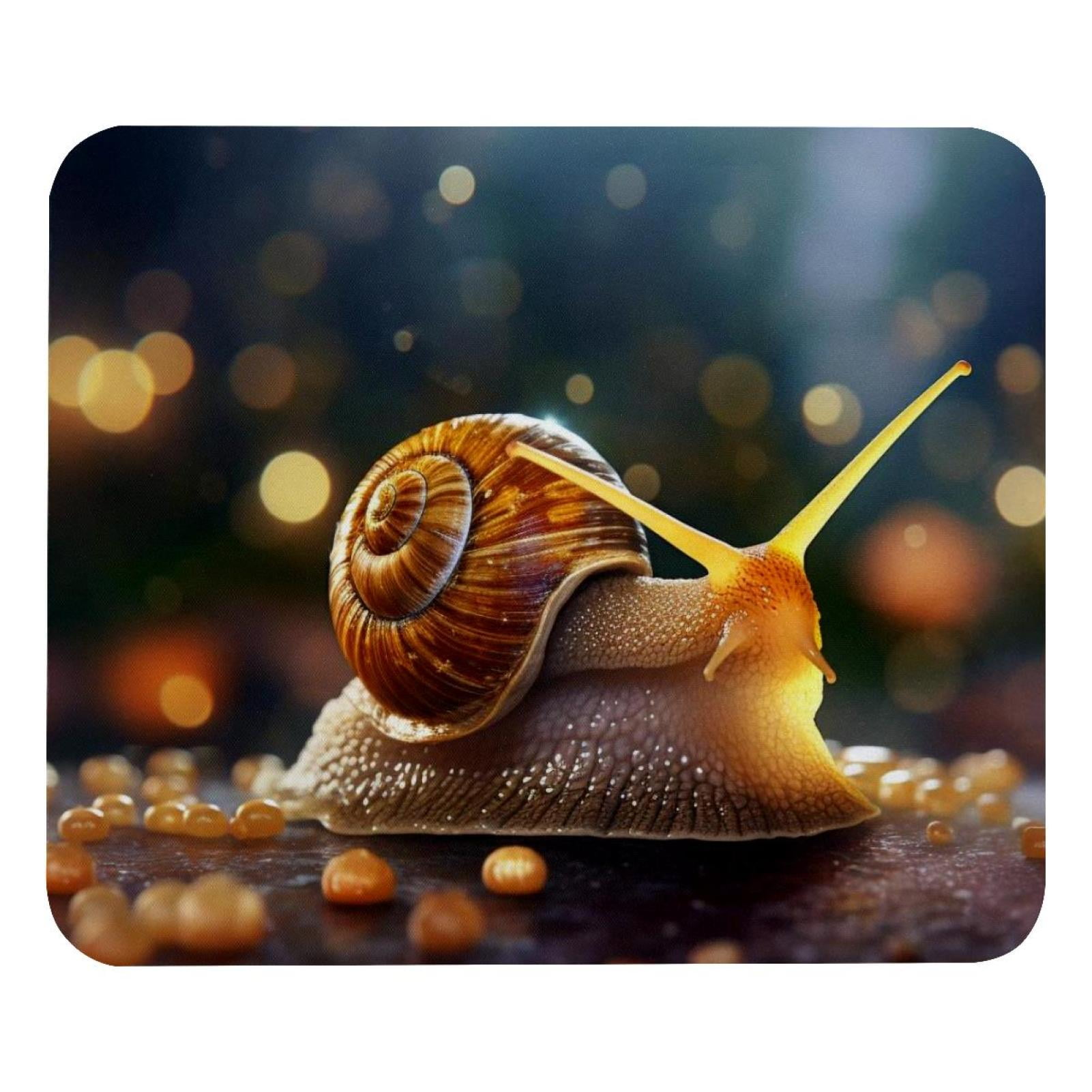 Snail Mouse Pad, Rubber Base Computer Mouse Pads for Wireless Mouse ...
