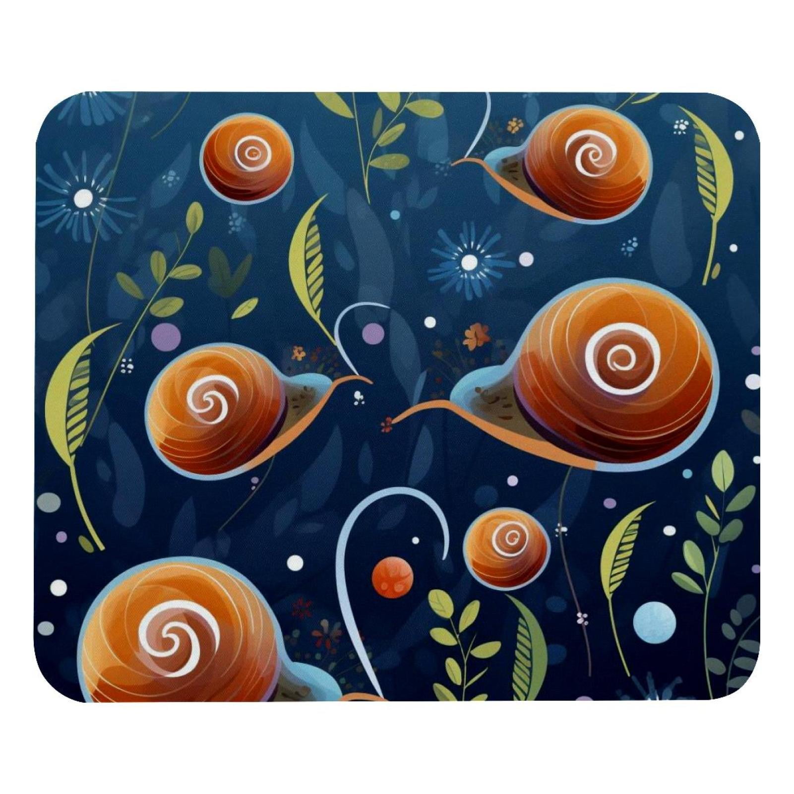 Snail Mouse Pad, Rubber Base Computer Mouse Pads for Wireless Mouse ...