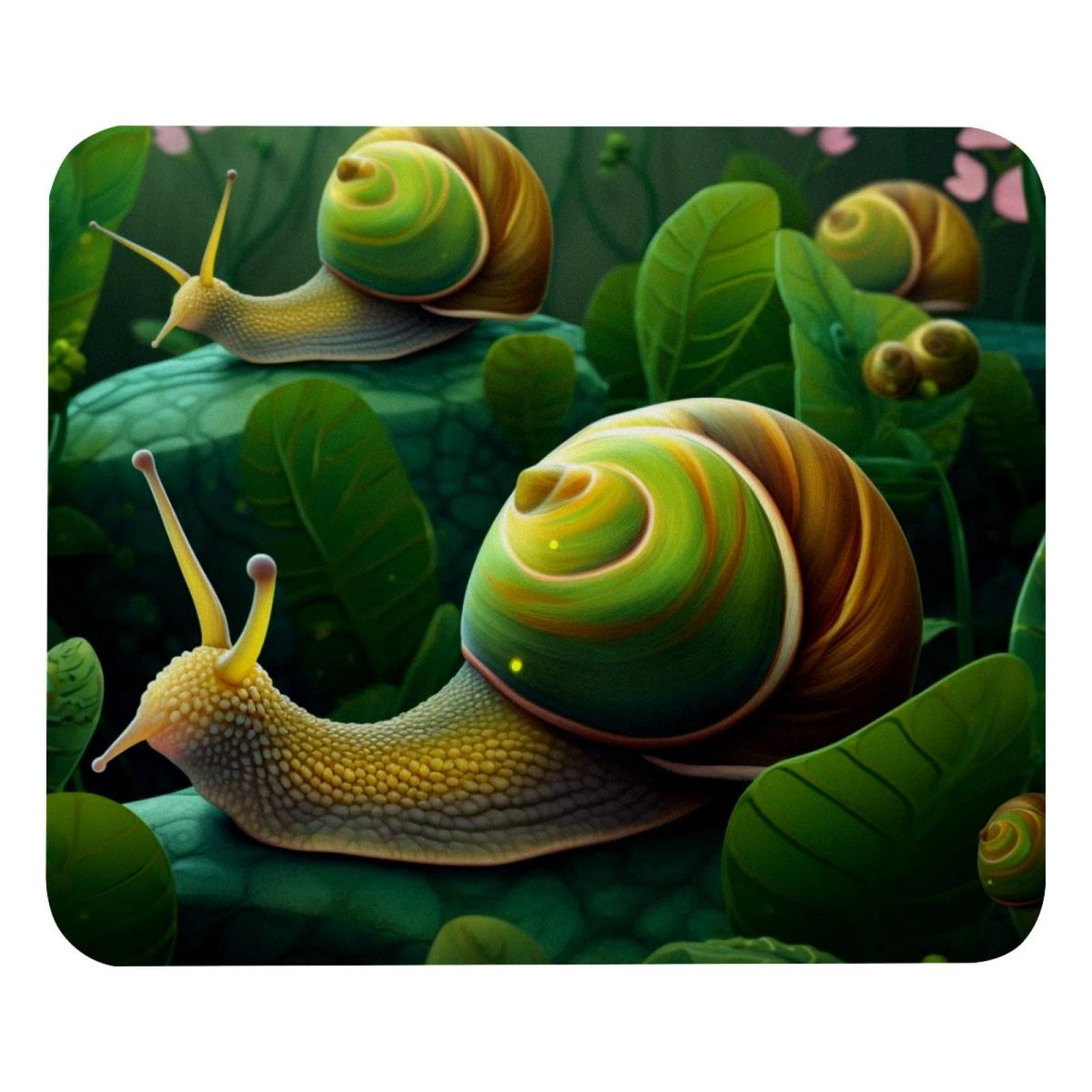 Snail Mouse Pad for Laptop Wireless Mouse Home Office Travel, Portable ...