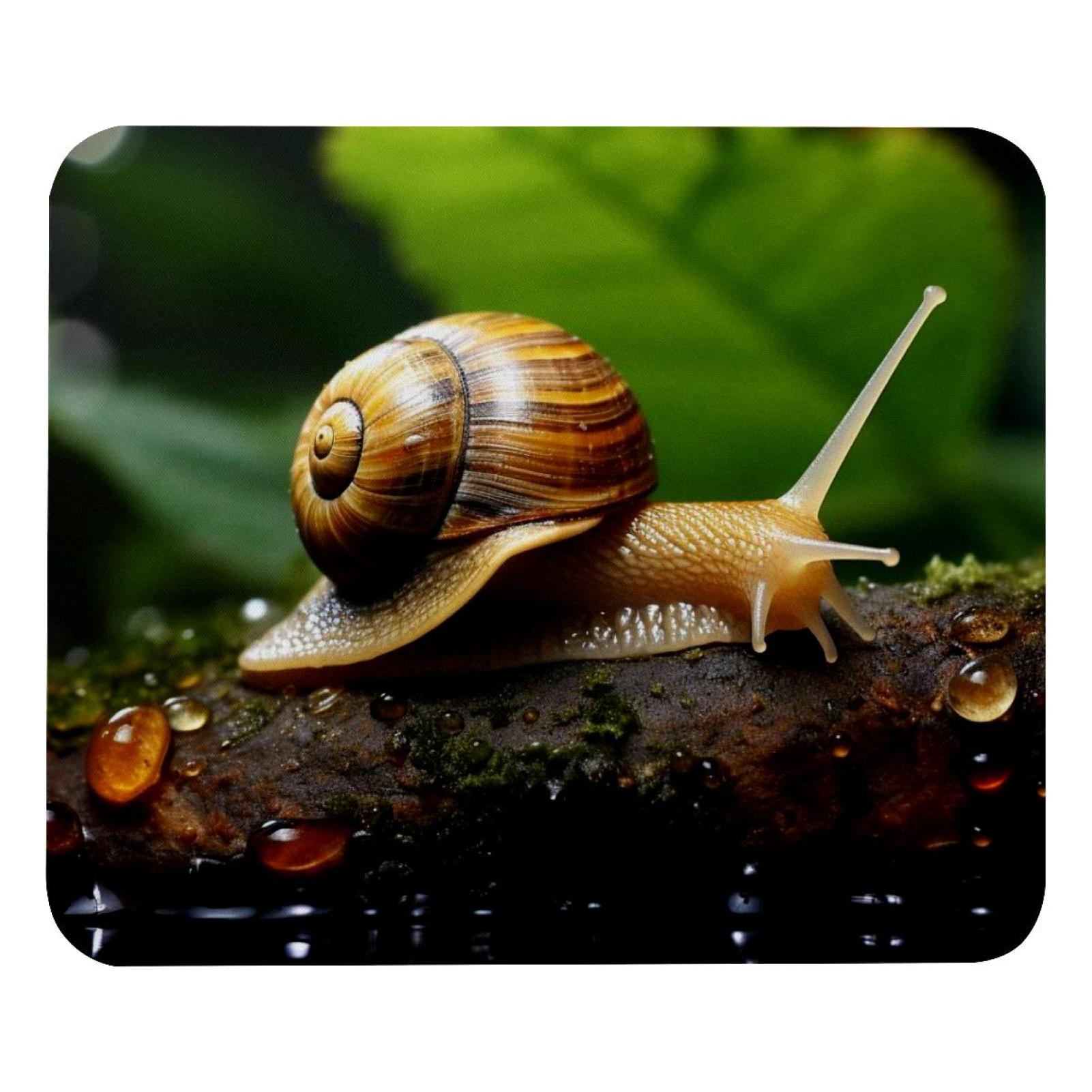 Snail Mouse Pad for Wireless Mouse Home Office Desk Laptop with Rubber ...