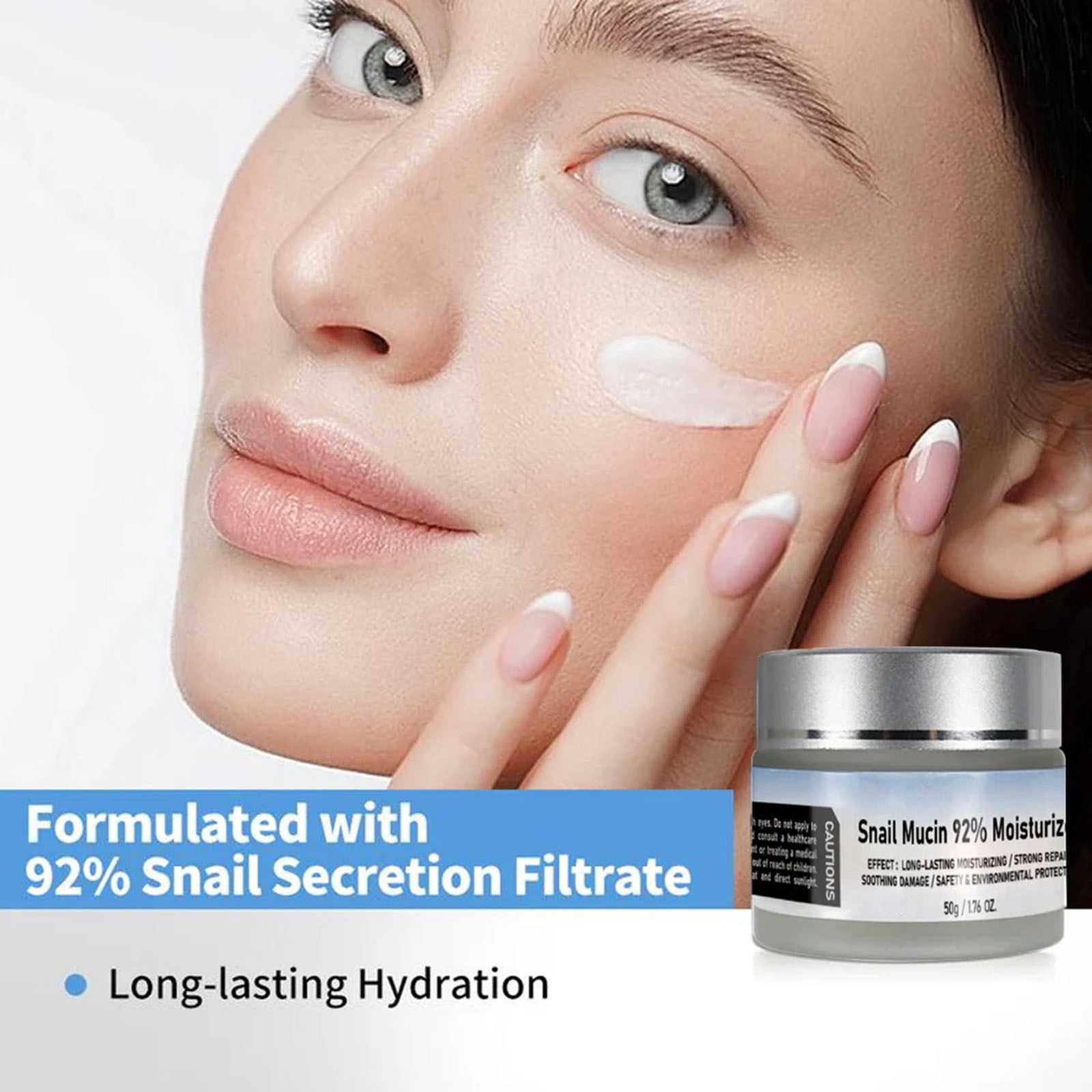 Snail Mucin 92 Moisturizer Daily Face Gel Cream Crema De Baba De