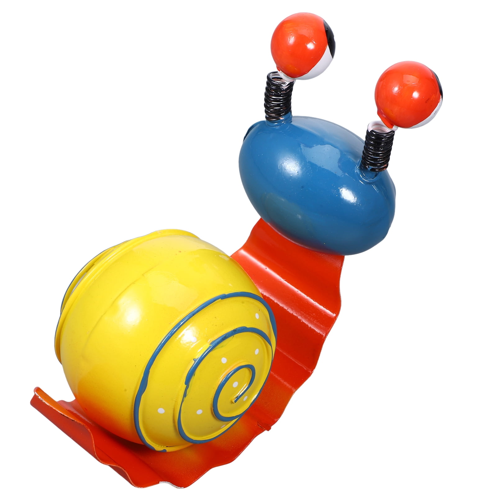 WORGEOUS Garden Snail Ornament Metal Snail Sculpture Yellow Iron 1Set 6 ...