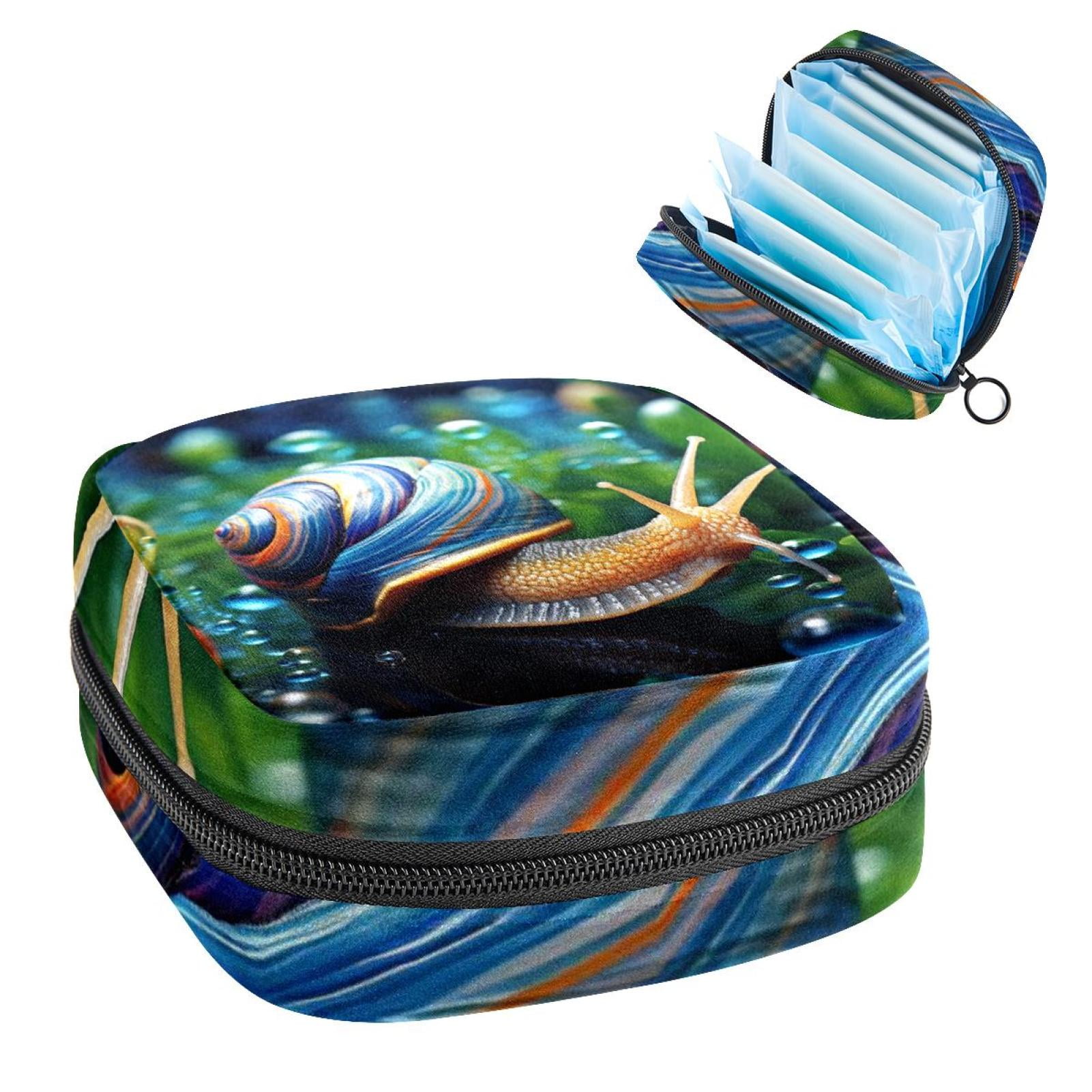 Snail Period Pouch: Stylish Sanitary Napkin Bag, Travel Pouch Necklace ...