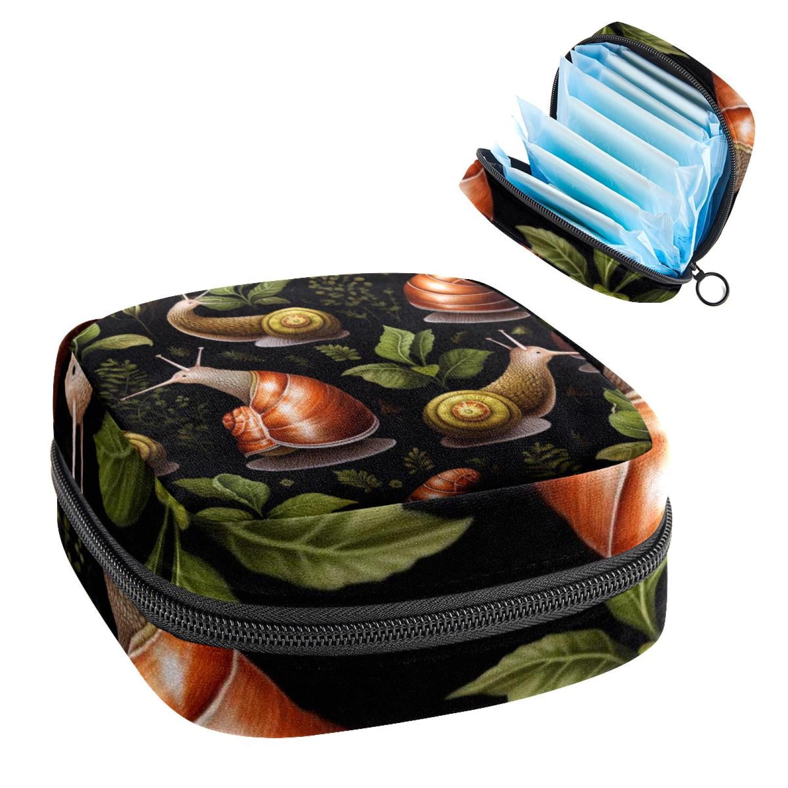 Snail Period Pouch: Stylish Sanitary Napkin Bag, Travel Pouch Necklace ...